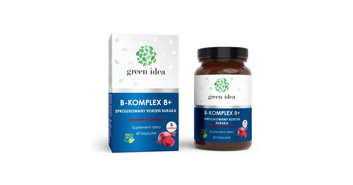 Green Idea B-Complex 8+, 60 kapsułek – opinie, skład i cena ️| Apteka ...