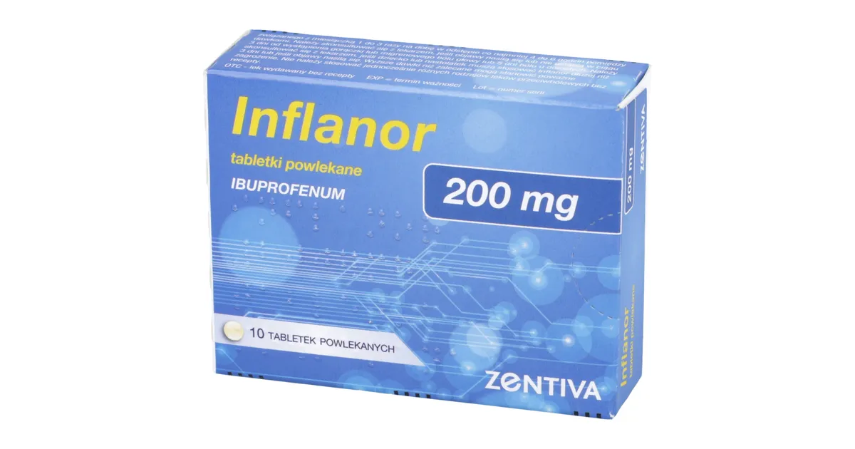 Inflanor 200 mg, 10 tabletek (Data ważności: 31.05.2026) – opinie ...