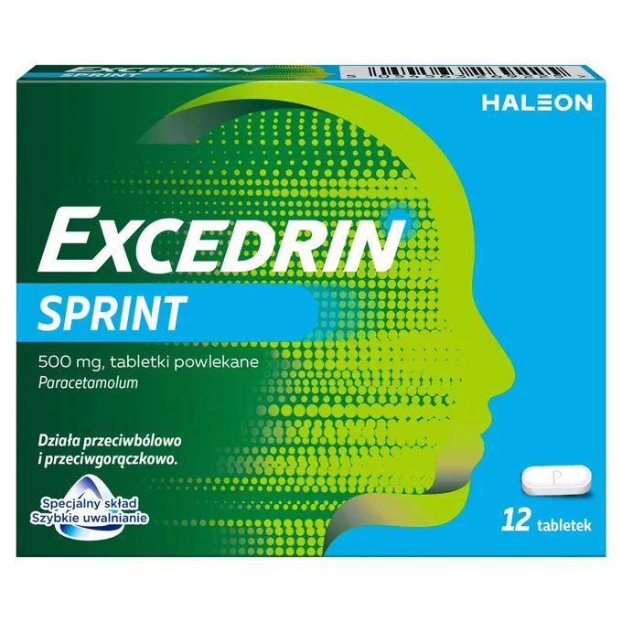 Excedrin Sprint 500 mg, 12 tabletek – opinie, skład i cena ️| Apteka ...
