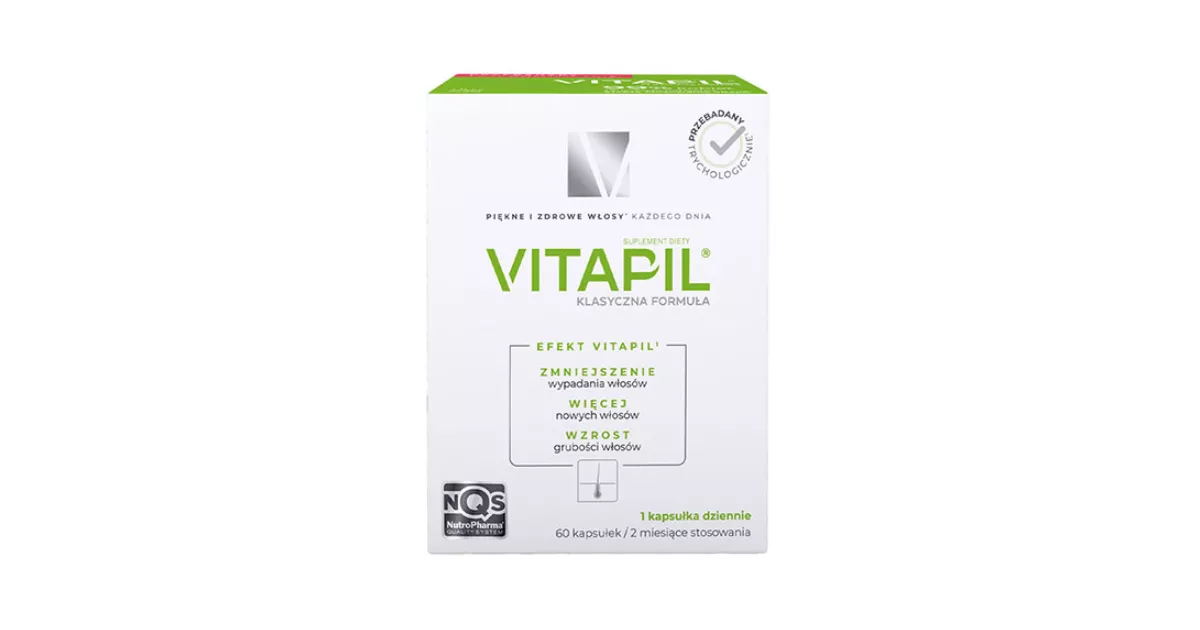 Vitapil, 60 kapsułek – opinie, skład i cena ️| Apteka Nowa Farmacja