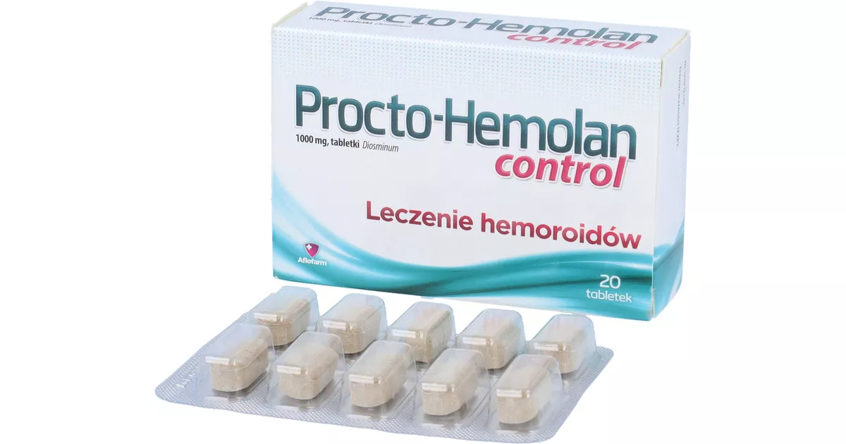 Procto-Hemolan Control 1000 mg, 20 tabletek – opinie, skład i cena ️ ...