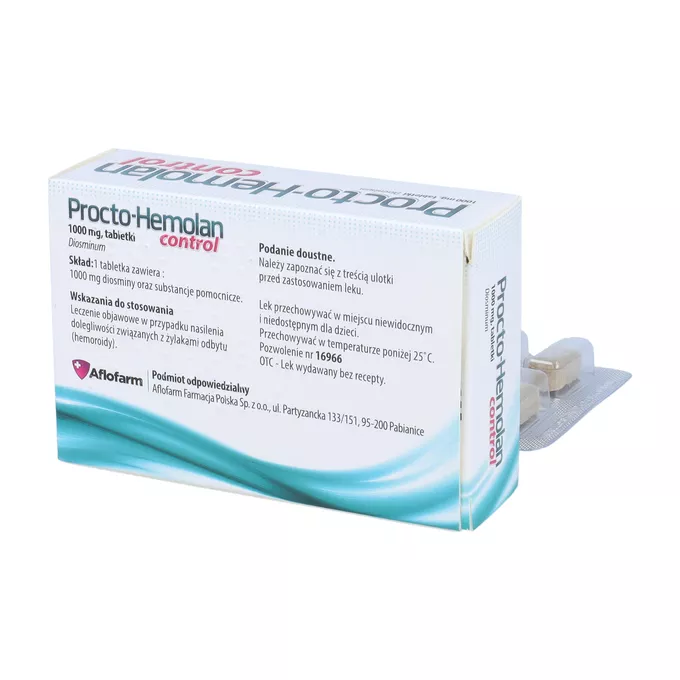 Procto-Hemolan Control 1000 mg, 20 tabletek – opinie, skład i cena ️ ...
