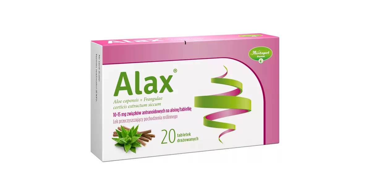 Alax, 20 tabletek drażowanych – opinie, skład i cena ️| Apteka Nowa ...
