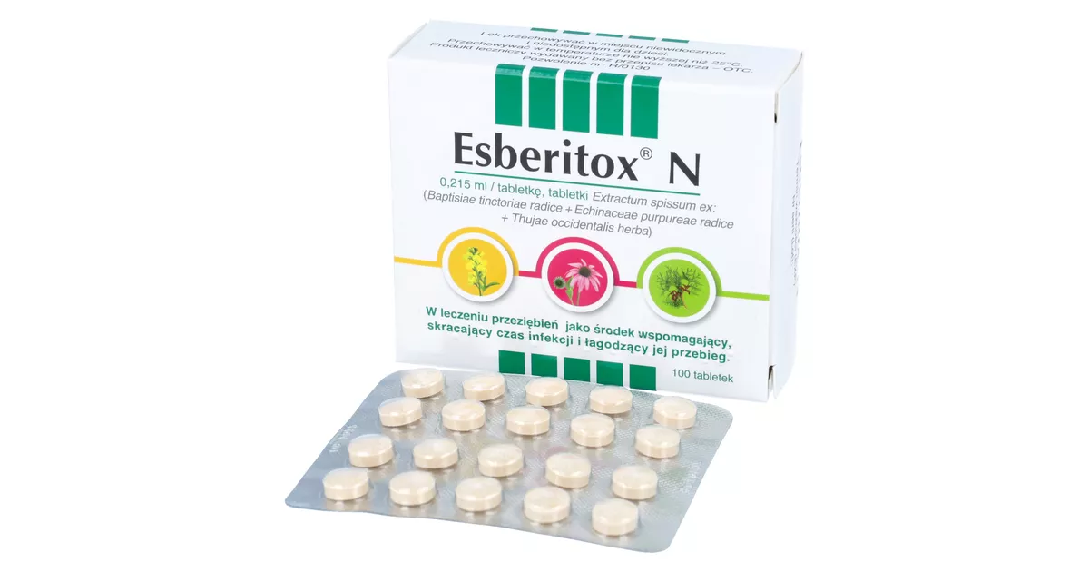 Esberitox N 0,215 ml /tabletkę, 100 tabletek – opinie, skład i cena ️ ...