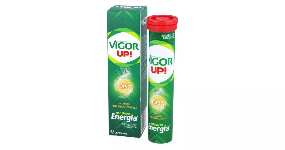 Vigor Up! Fast, smak pomarańczowy, 20 tabletek musujących – opinie ...