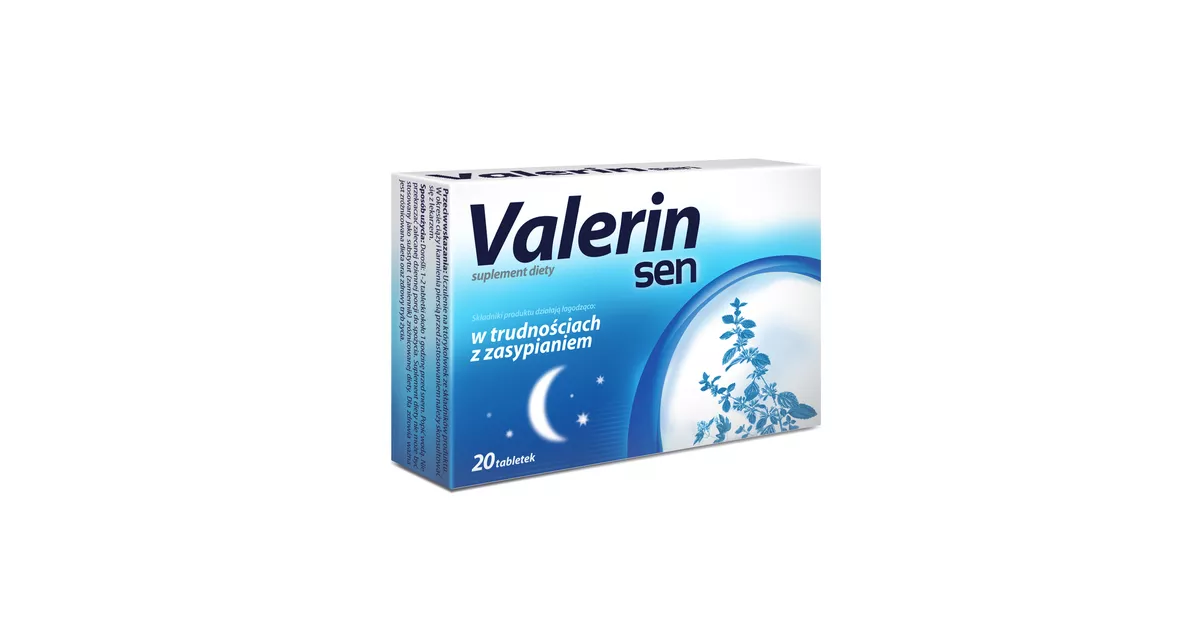 Valerin Sen, 20 tabletek – opinie, skład i cena ️| Apteka Nowa Farmacja