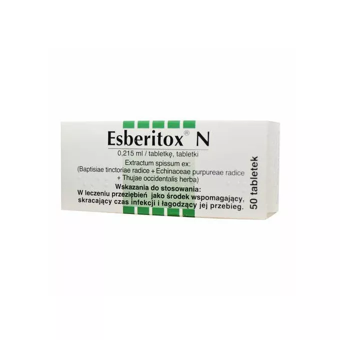 Esberitox N 0,215 ml /tabletkę, 50 tabletek – opinie, skład i cena ️ ...