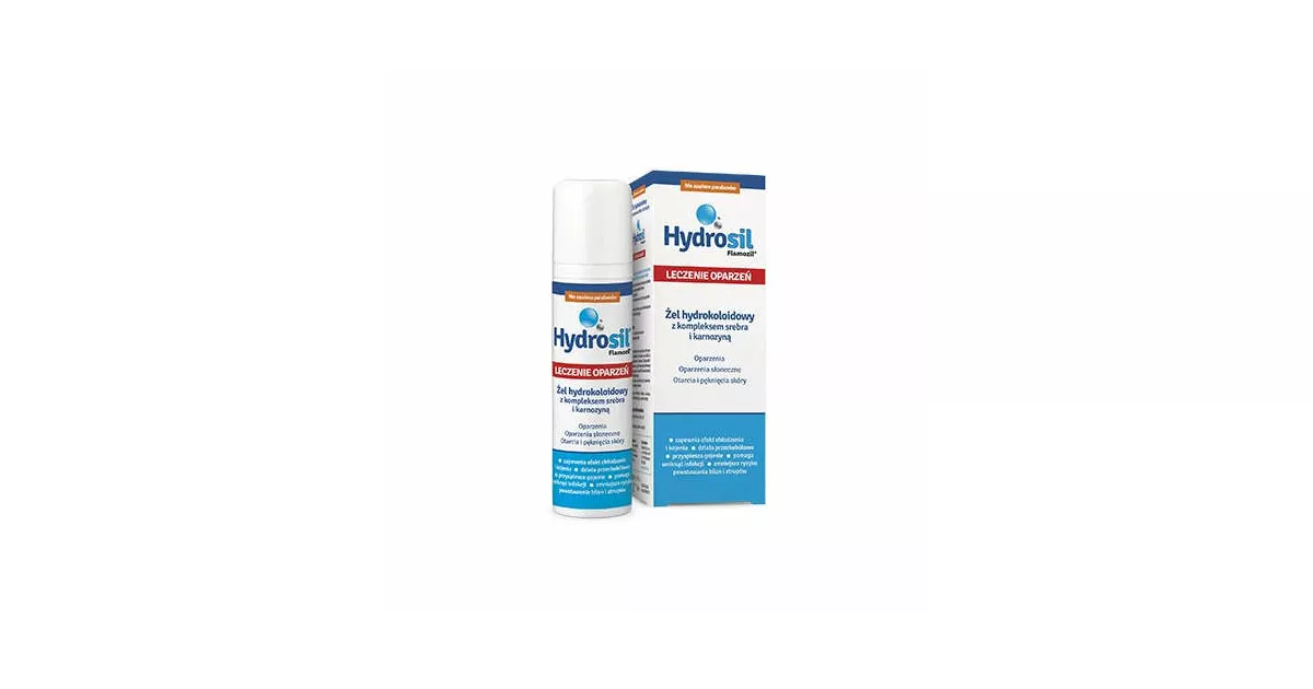 Hydrosil Flamozil - żel hydrokoloidowy na oparzenia, otarcia i ...