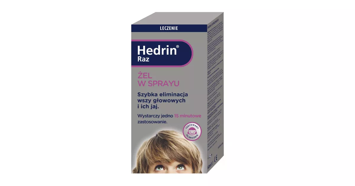Hedrin Raz - żel w sprayu przeciwko wszawicy, 60 ml – opinie, skład i ...