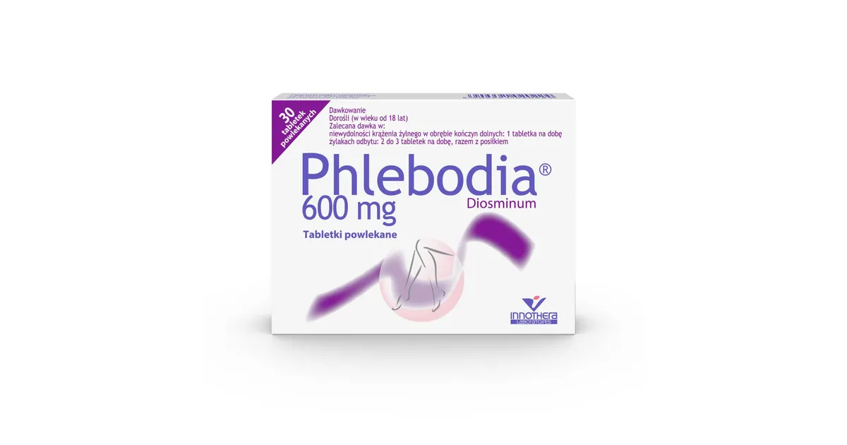 Phlebodia 600 mg, 30 tabletek – opinie, skład i cena ️| Apteka Nowa ...