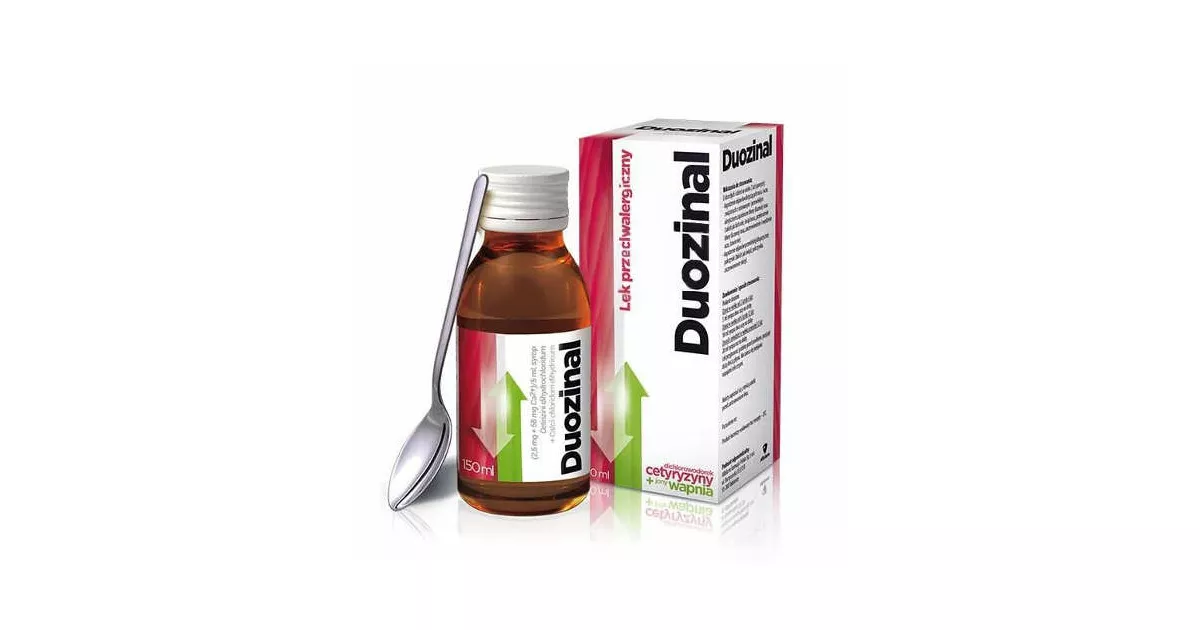 Duozinal (2,5 mg + 58 mg)/ 5 ml, syrop, 150 ml – opinie, skład i cena ️ ...