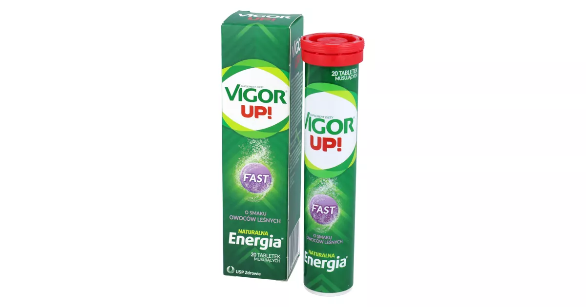 Vigor Up! Fast, smak owoców leśnych, 20 tabletek musujących – opinie ...