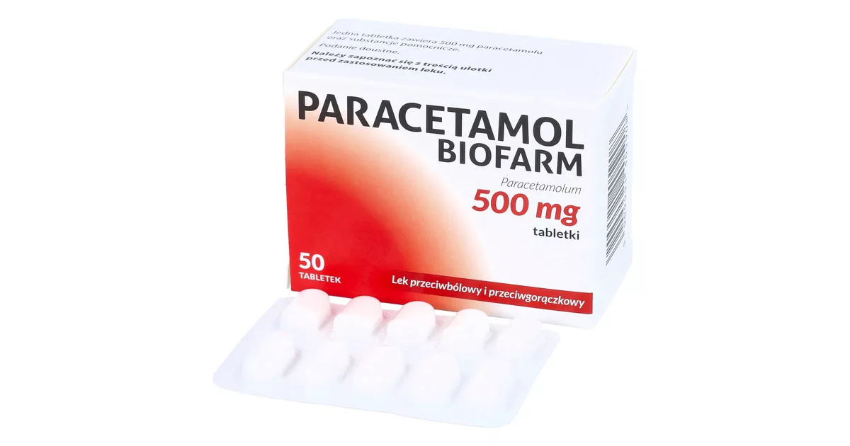 Paracetamol Biofarm 500 mg, 50 tabletek – opinie, skład i cena ️ ...