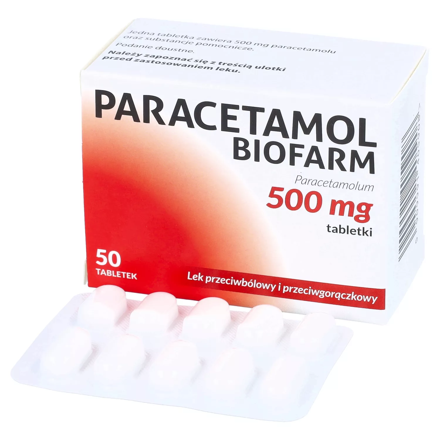 Paracetamol Biofarm 500 mg, 50 tabletek – opinie, skład i cena ️ ...