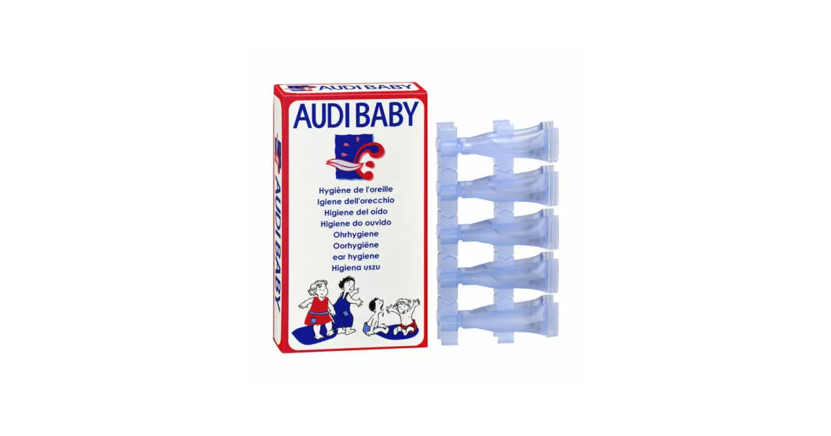 Audi Baby - preparat do higieny uszu dla niemowląt, 10ampułek po 1 ml ...