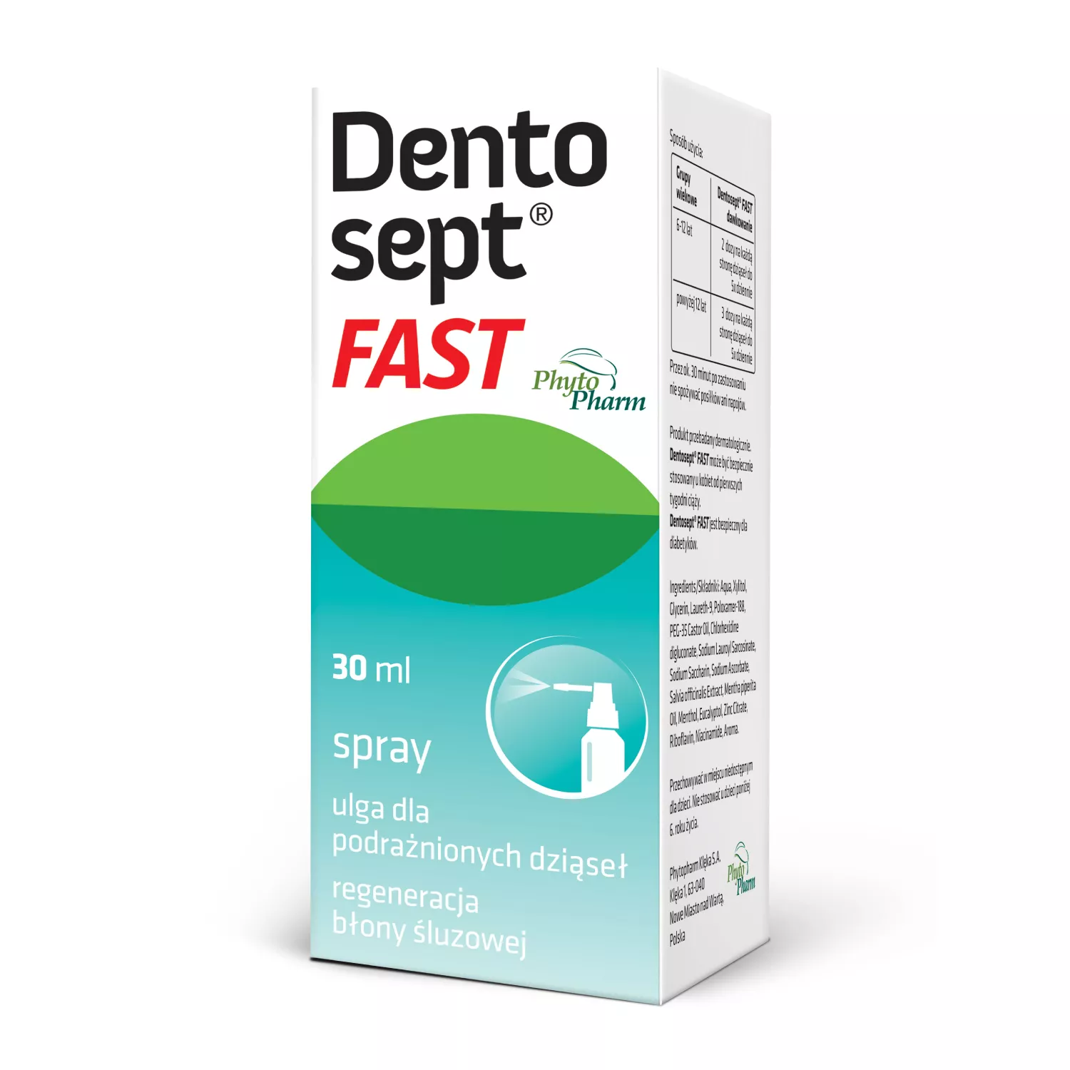 Dentosept FAST - spray na podrażnione dziąsła i regenerację błony ...