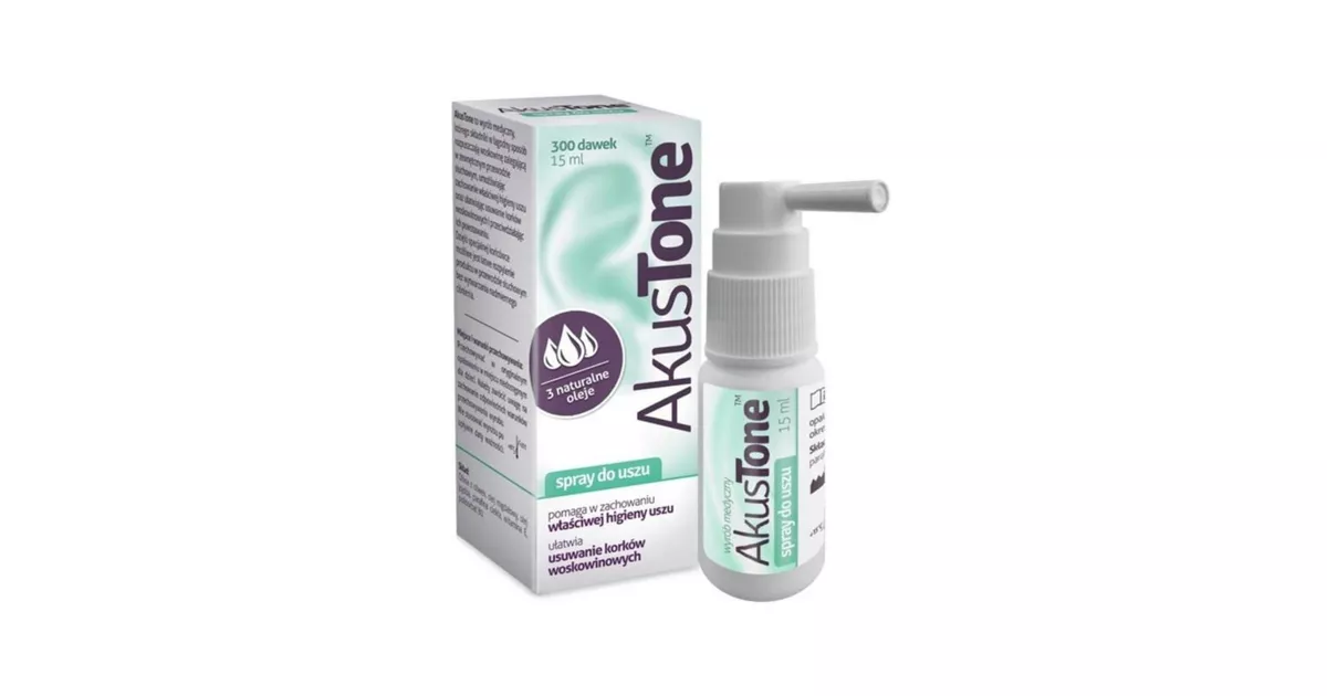 AkusTone - pomaga w zachowaniu właściwej higieny uszu, spray do uszu ...