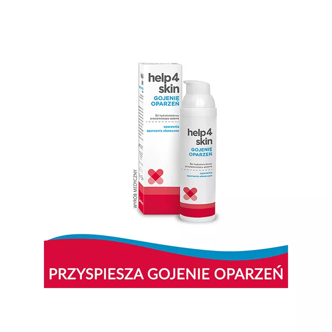 Help4skin - gojenie oparzeń, żel hydrokolopidowy przyspieszający ...