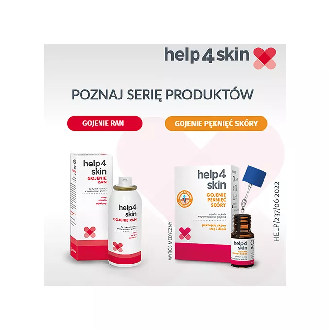 Help4skin - gojenie oparzeń, żel hydrokolopidowy przyspieszający ...