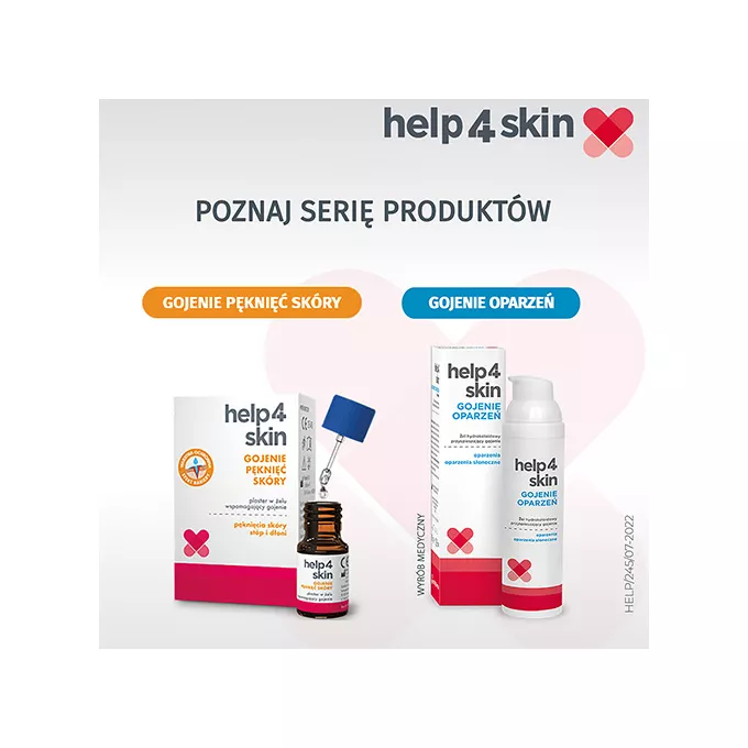 Help4skin - gojenie ran, żel hydrokoloidowy przyspieszający gojenie, 20 ...