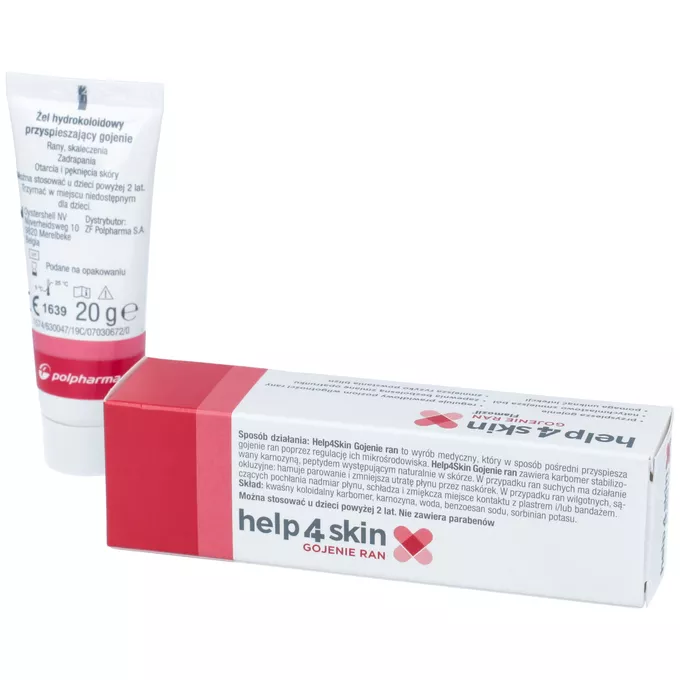 Help4skin - gojenie ran, żel hydrokoloidowy przyspieszający gojenie, 20 ...