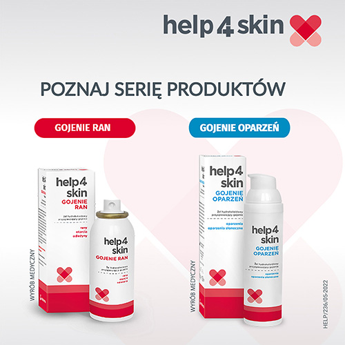 Help4Skin - gojenie pęknięć skóry, plaster w żelu, 7 ml + zestaw ...