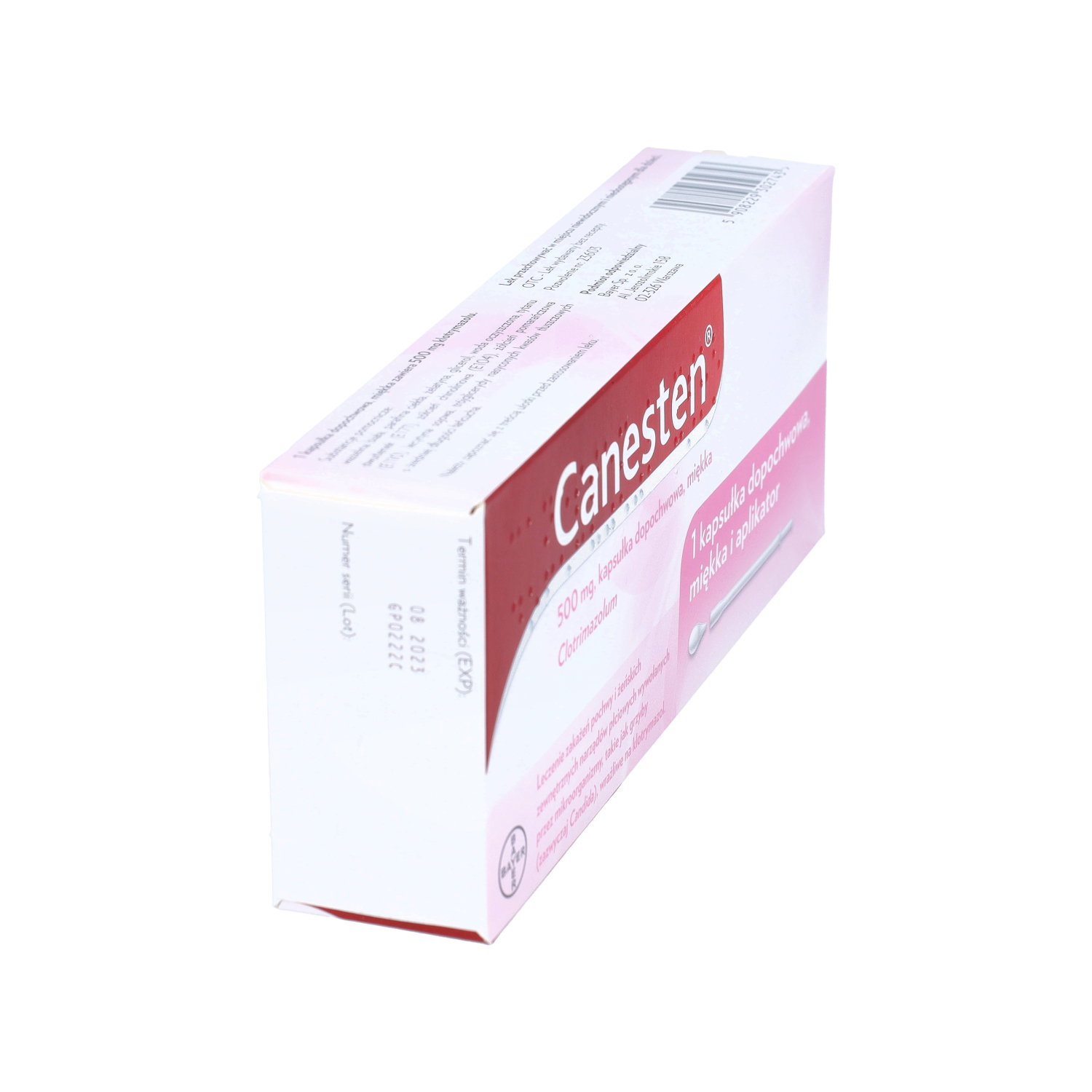 Canesten 500 mg, 1 kapsułka dopochwowa miękka – opinie, skład i cena ️ ...