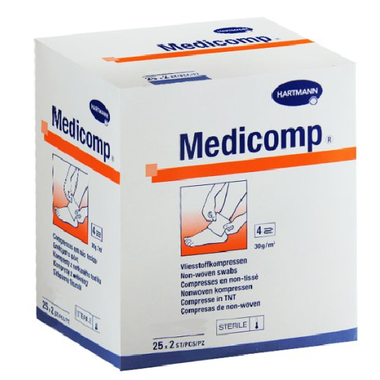MEDICOMP - kompresy 10x10 cm, jałowe, 50 sztuk – opinie, skład i cena ️ ...
