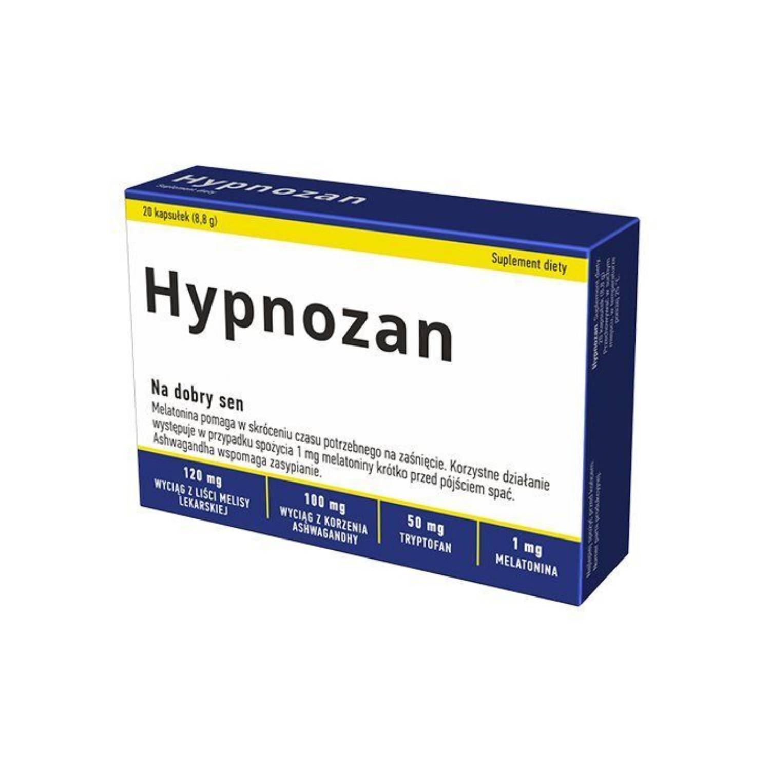 Hypnozan, 20 kapsułek – opinie, skład i cena ️| Apteka Nowa Farmacja