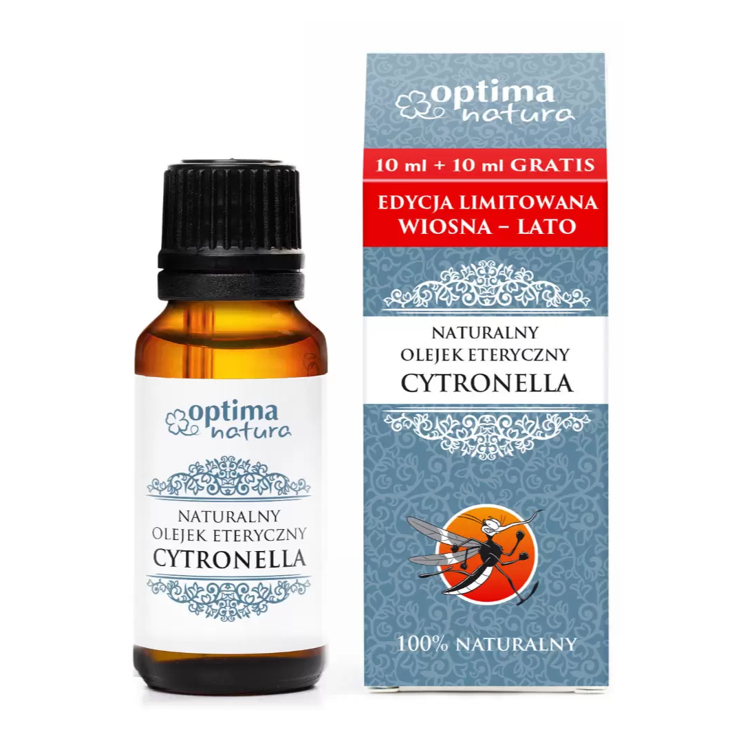 OPTIMA NATURA - olejek eteryczny Cytronella, 20 ml – opinie, skład i ...