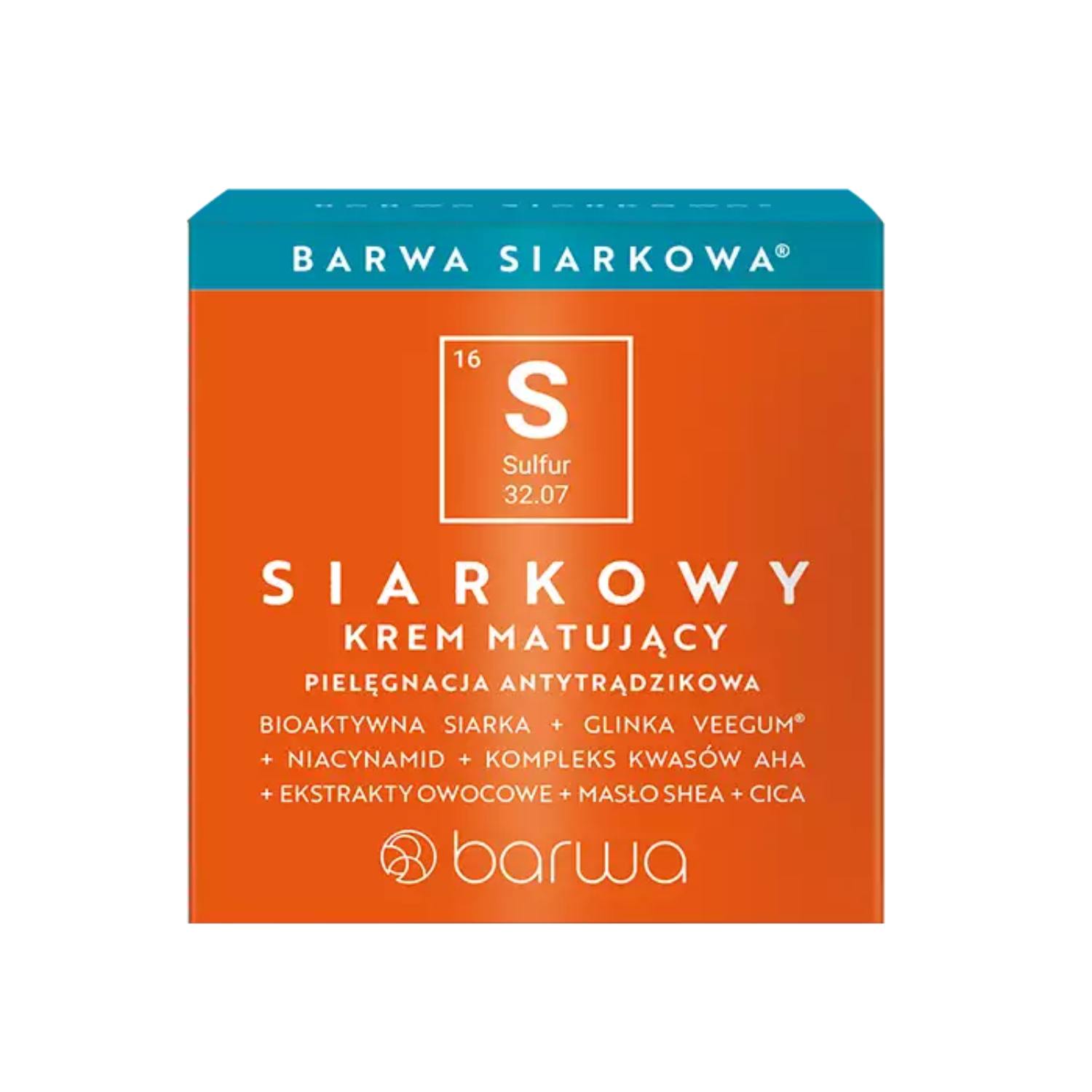 Barwa Siarkowa - krem matujący, 50 ml – opinie, skład i cena ️| Apteka ...