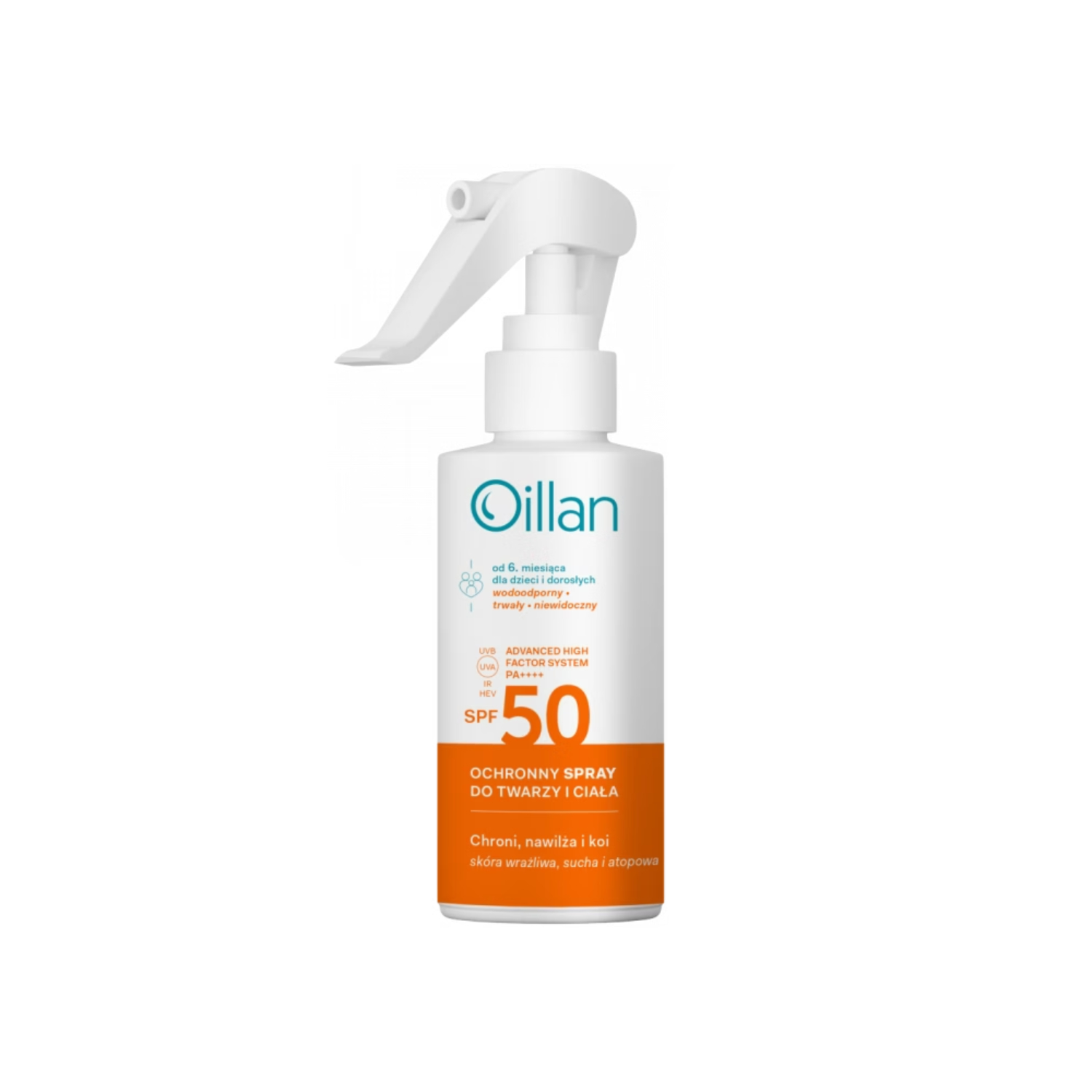 Oillan - dermo-spray przeciwsłoneczny dla dzieci i dorosłych, 125 ml ...