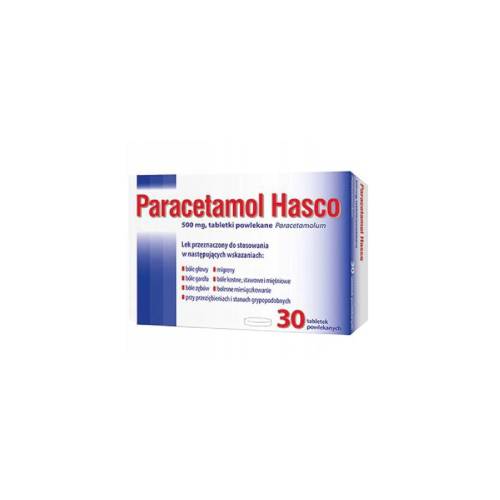 Paracetamol Hasco 500 mg, 30 tabletek – opinie, skład i cena ️| Apteka ...