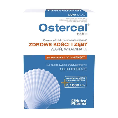 Ostercal 1250 D - osteoporoza, tabletki, 90 sztuk – opinie, skład i ...
