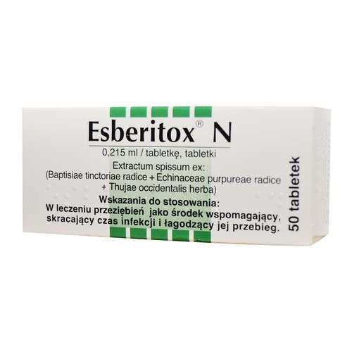 Esberitox N 0,215 ml /tabletkę, 50 tabletek – opinie, skład i cena ️ ...