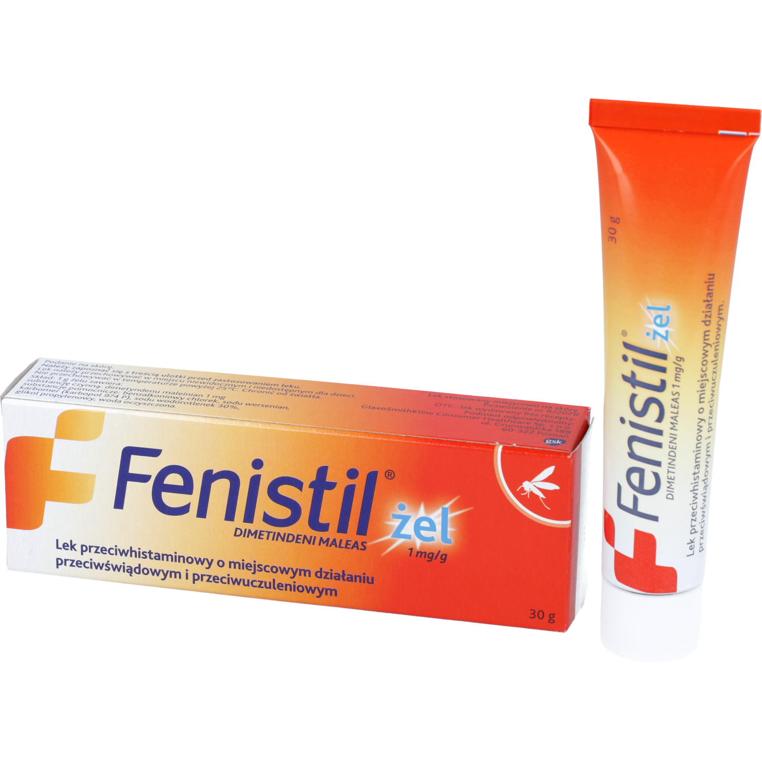 Fenistil 1 mg/g, żel na skórę, 30 g – opinie, skład i cena ️| Apteka ...