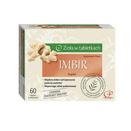 Imbir - tabletki, 60 sztuk – opinie, skład i cena ️| Apteka Nowa Farmacja