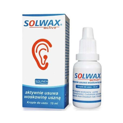 SOLWAX Active - aktywnie usuwa woskowinę uszną, krople do uszu, 15 ml ...
