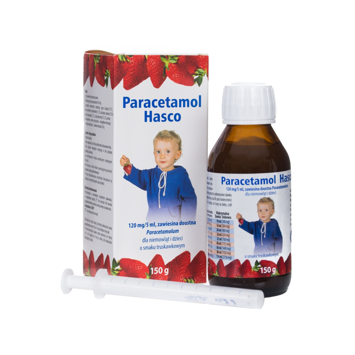 Paracetamol Hasco 120 mg/5 ml, syrop, smak truskawkowy, 150 ml – opinie ...