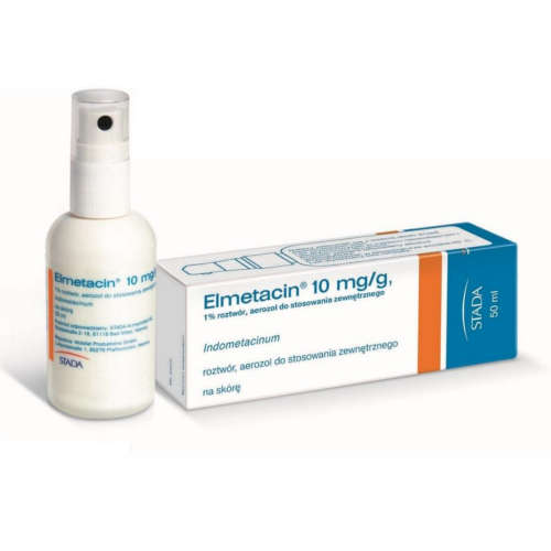 Elmetacin 1%, 10 mg/g, aerozol, 50 ml – opinie, skład i cena ️| Apteka ...