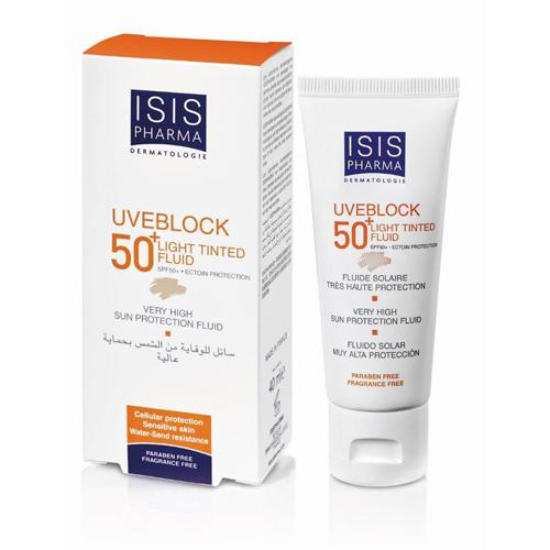 ISIS PHARMA UVEBLOCK LIGHT TINTED FLUID - fluid z filtrem ULTRA UVA/UVB ...